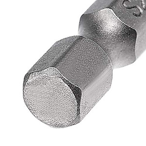 uxcell 5 Pcs 1/4" Hex Shank T20 Magnetic Security Torx Screwdriver Bits 100mm Length