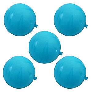 Grebest 5Pcs Reusable Water Balloons,Self Sealing & Quick Fill Silicone Latex-Free Water Bombs for Fun Splash Water Party,Outdoor Summer Pool Beach Toys for Kids Adults Blue 2.36