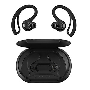 JLab Audio Epic Air True Wireless Bluetooth 4.1 Sport Earbuds | with Mic & Charging Case | Noise Isolation | 36 Hours Playtime | IP55 Sweat Resistant | Black