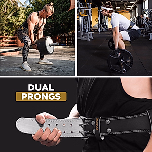 RDX Weight Lifting Belt Gym Fitness, Cowhide Leather, 4” 6” Padded Lumbar Back Support, 10 Adjustable Holes, Weightlifting Powerlifting Bodybuilding Deadlift Squat Workout Strength Training, Men Women