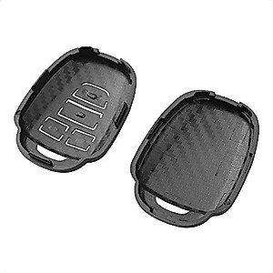 TANGSEN Key Fob Case Cover Compatible with Scion FR-S IQ TC XB Toyota 86 Camry Corolla Highlander Prius C RAV4 Sequoia Tacoma Tundra Yaris 2 3 4 Button Keyless Entry Remote 3D Carbon Fiber ABS Emboss