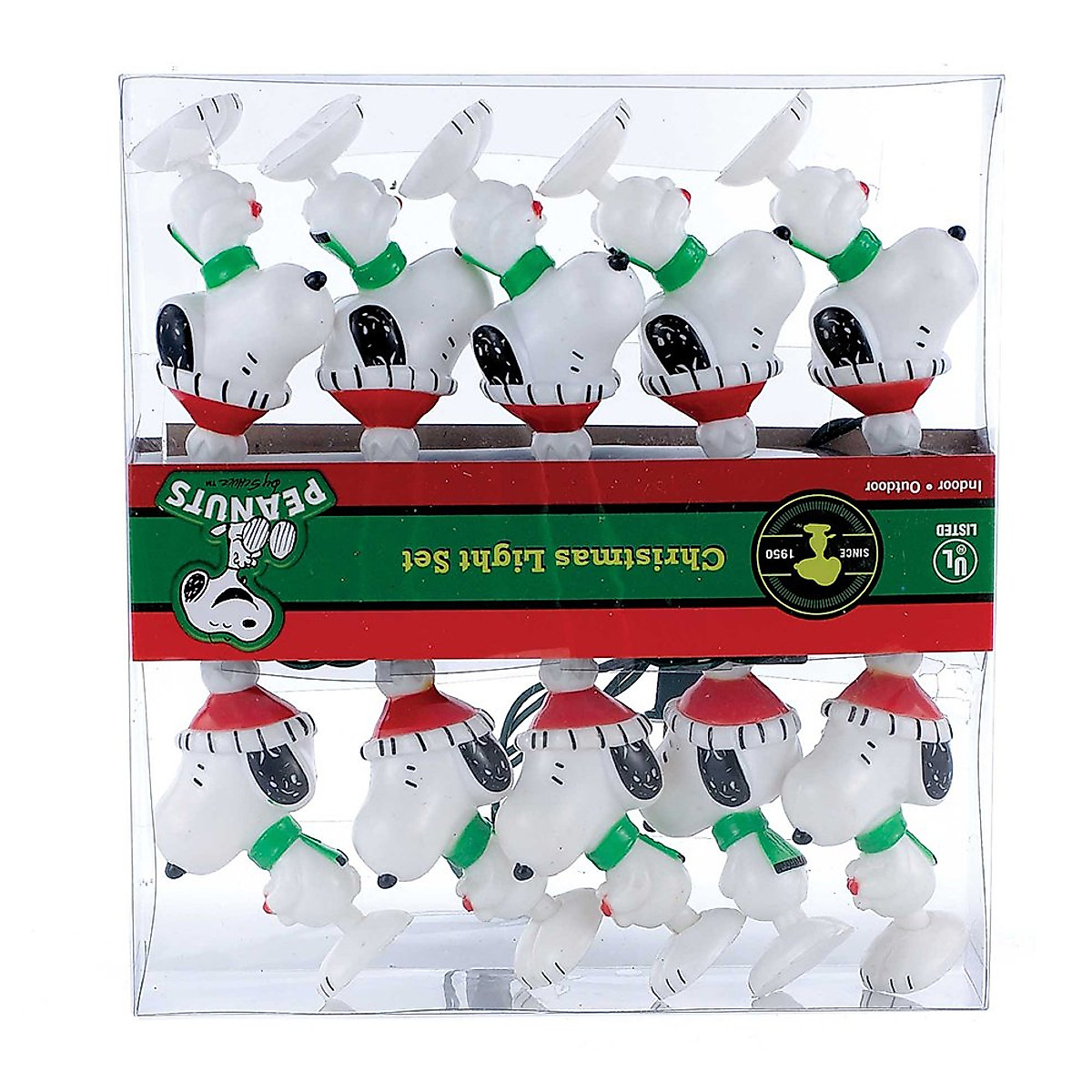 Peanuts Kurt Adler 11-Foot 10-Light Snoopy Light Set