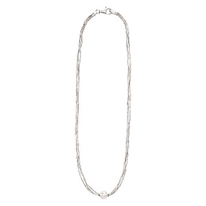 Silpada 'Thoreau' Multi-Strand Bead Necklace in Sterling Silver, 16''