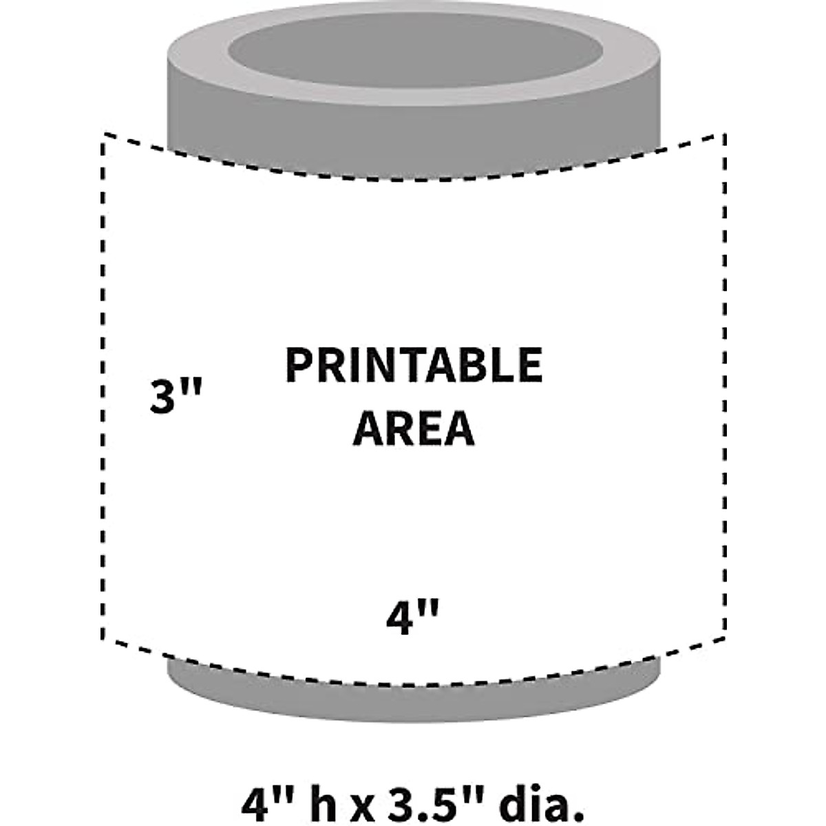 KOOZIE Thick Foam Can Cooler | The Original Insulated Cooler for Beer Cans & Bottles | 6 Pack Blank 12 oz Non-Collapsible Can Hugger | Personalized Gifts for Events, Weddings, Parties (Ivory)