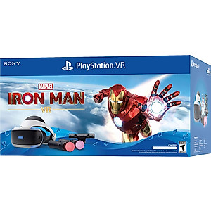 PlayStation VR Marvel's Iron Man VR Bundle, Compatible with PS4 & PS5: VR Headset, Camera, Move Motion Controllers (Renewed)