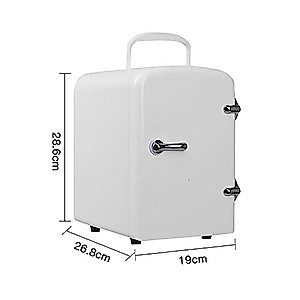 ＫＬＫＣＭＳ Mini Fridge, Skincare Fridge, 4L Car Refrigerator, Mini Refrigerator, for Skincare Cosmetics Bedroom Traveling Lunch