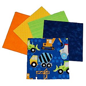 Construction 5-Inch Charm Pack for Quilting - 100% Cotton