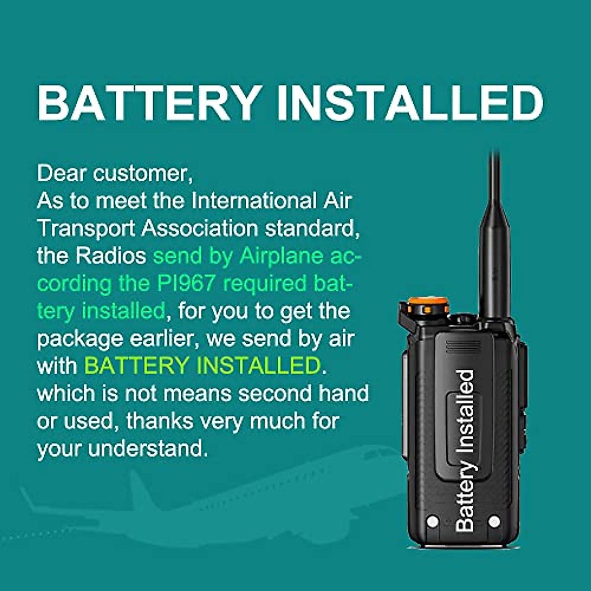 ANYSECU UV-K5 200Ch 5W Air Band Walkie Talkie UHF VHF DTMF FM Scrambler NOAA Weather