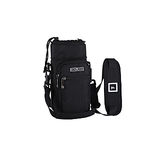 IRON °FLASK Carrier, Holder, Sleeve - Fits Insulated Stainless Steel Sports Water Bottle, Adjustable Shoulder Strap, Holder Bag Case Pouch Cover 32-40 Oz