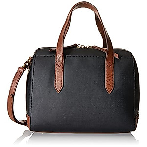 Fossil womens Sydney Satchel, Black Multi, One Size US