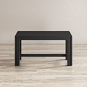 Jofran Bradford Extendable Solid Wood Hallway Bench, Grey