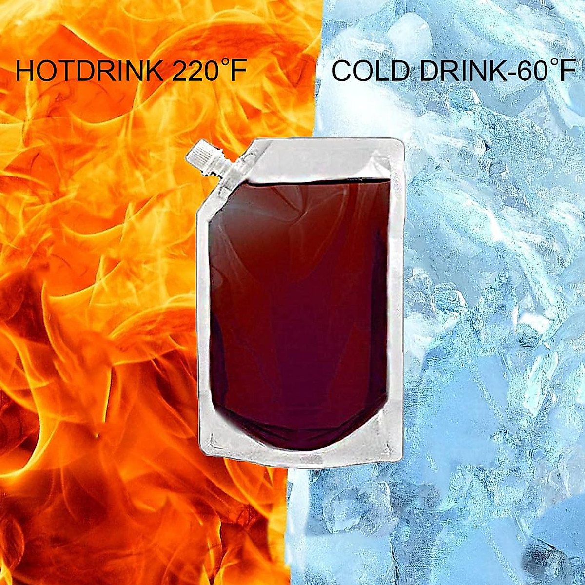 12Pcs Plastic Flask Pouches Cruise Pouch Reusable Sneak Travel Drinking Leak-Proof BPA-Free for Travel Outdoor Sports Concerts Events (12pcs:4 * 8oz, 4 * 4oz, 4 * 1.7oz)