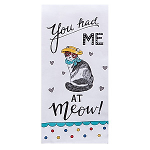 Kay Dee Designs Cat Lover Terry Kitchen Towel, You Had Me at Meow
