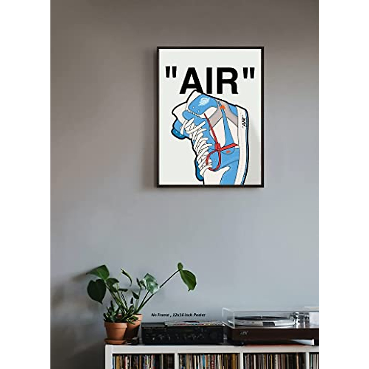 Hypebeast Air Sneaker Poster – (12x16 Inch) Unframed – AJ Wall art, Hypebeast Room Decor, Michael Jordan Poster, Sneaker Air Gym Shoes Shoebox Collection Aesthetic Cool Poster for Teen Boys Guys Men Room Dorm Bedroom Wall Decor by LIYA Design Prints