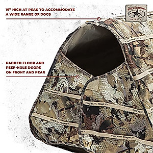 Rig'Em Right Waterfowl Field Bully Bird Hunting Dog Blind - Ultra Quick Setup with no Pins, Hinges or Poles (Gore Optifade Marsh Camo)