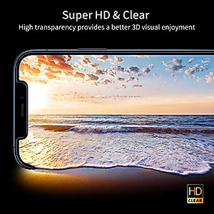 UNBREAKcable Privacy Screen Protector for iPhone 12 / iPhone 12 Pro, Shatterproof Tempered Glass [True 28°Anti Spy] [9H Hardness] [Easy Installation Frame] for iPhone 12,12 Pro 6.1 inch - 2 Pack