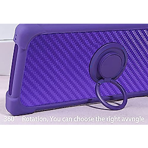 Aroepurt Visible Midnight Case Compatible for Visible Midnight WTVIS01 Phone Case Cover Magnetic Attraction 360 Swivel Stand Ring Purple