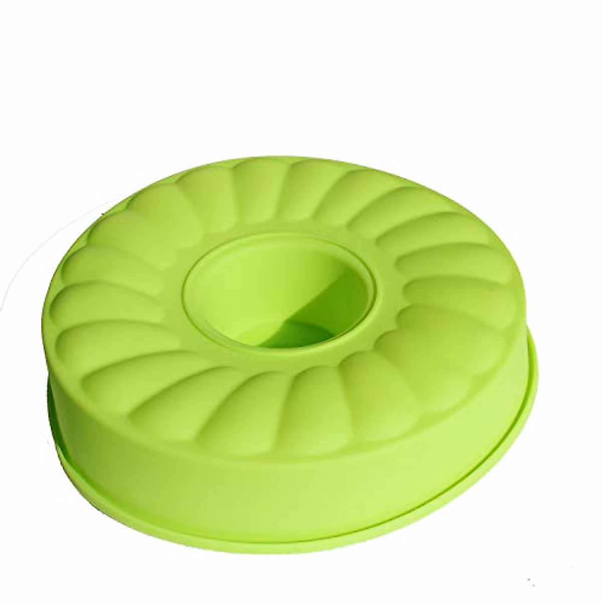 X-Haibei Round Tube Savarin Cake Pan Ice Cream Gelatin Bread Baking Silicone Mold 9.5inch
