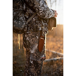 Old Timer Heritage Series 169OT 10.25in Fixed Blade Knife with Stainless Steel Drop Point Blade, Laminate Wood Handle, Full Tang Design, and Leather Sheath for Hunting, Camping, EDC, and Outdoors