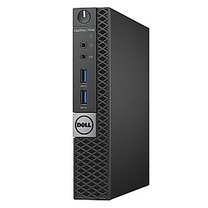 Dell OptiPlex 7050 Micro Form Factor Desktop Computer, Intel Core i7-7700 up to 4.20 GHz, 16GB DDR4 RAM, 512GB Solid State Drive, Windows 10 Pro (Renewed)