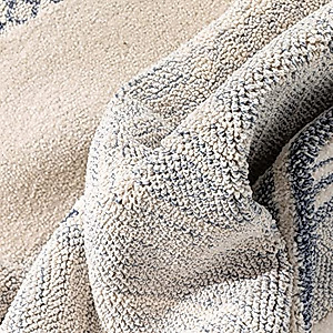 Well Woven Brer Light Blue Abstract Geometric Tribal Area Rug (7'10" x 9'10")