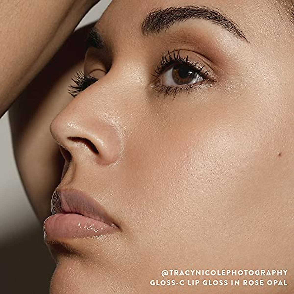 Honest Beauty Gloss-C Lip Gloss, Rose Opal with Coconut Oil + Jojoba Seed Oil| EWG Certified + Dermatologist Tested & Vegan + Cruelty free | 0.33 fl. Oz