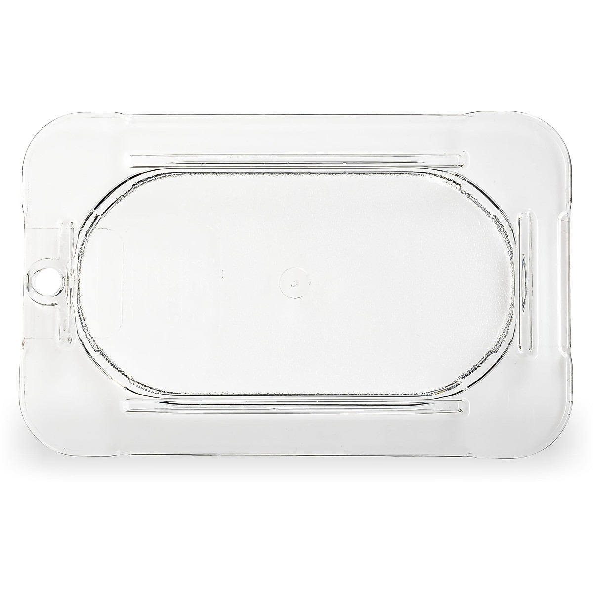 Carlisle FoodService Products 10336U07 StorPlus Ninth Size Polycarbonate Universal Flat Surface Food Pan Lid, Clear (Pack of 6)