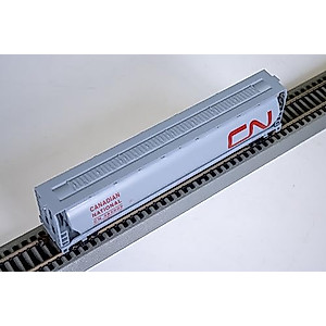Bachmann Trains - Canadian 4 Bay Cylindrical Grain Hopper - Canadian National - HO Scale