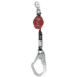 Miller by Honeywell MFL-8/6FT TurboLite Personal Fall Limiter with D-Ring Swivel Hook and Locking Rebar Hook