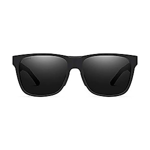 SMITH Optics Lowdown Steel Sunglasses – Performance Sports Active Sunglasses For Running or Everyday Wear – For Men & Women – Black + Black ChromaPop Polarized Lenses