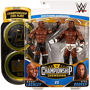 ​WWE Bobby Lashley vs King Booker Championship Showdown 2 Pack 6 in Action Figures Friday Night Smackdown Battle Pack for Ages 6 Years Old and Up​