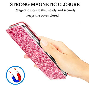 Case for iPhone 13 Mini, PU Leather Wallet Case with Kickstand Credit Card Holder Magnetic Shockproof Folding Case Compatible with iPhone 13 Mini 5G (5.4" 2021) - Silver