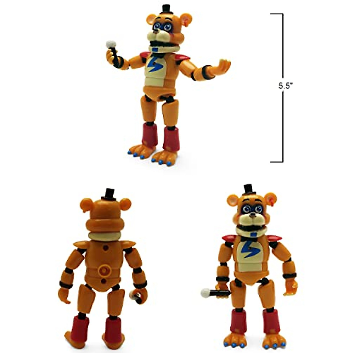 Toysvill Set of 5 Figures Inspired by Five Nights at Freddys/FNAF Security Breach/Action Figures Toys/Toy Dolls for All Children/Toys Gifts