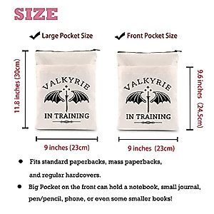 ACOSF Gift Fantasy Novel Inspired Gift Valkyrie in Training Book Sleeve for Valkyrie Fans Books Lover Gift