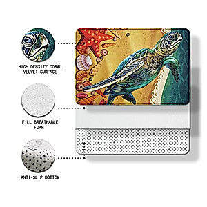 spefrowx Western Bath Mat 20"x32",Longhorn Skull Southwestern Outdoor Rug Ethnic Tribe Aztec Bath Rugs Highland Cow Farm Animals Shower Mat,Boho Indian Geometry Triangle Diamond Western Decor,Grey