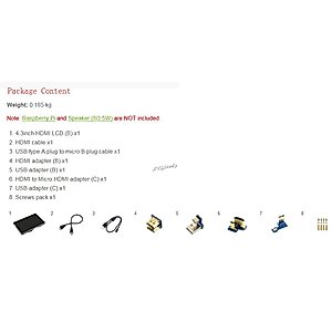 4.3inch HDMI LCD (B), IPS Screen HDMI Interface 4.3 inch 800x480 Capacitive Touch Screen Supports Multi Mini-PC Systems Raspberry Pi BB Black Banana Pi Raspbian Ubuntu Windows 10 8 7 @XYGStudy
