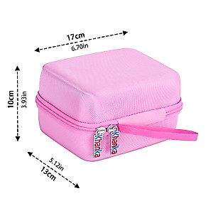 khanka Hard Travel Case Replacement for Phomemo M04S Portable Thermal Printer, Bluetooth Label Printer, Case Only (Pink)