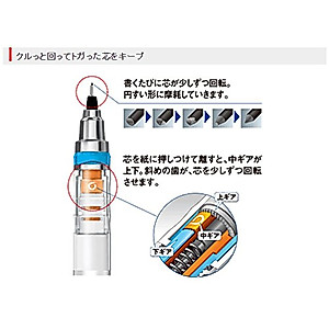 uni Mechanical Pencil Kurutoga Standard 0.7mm, Blue (M74501P.33)