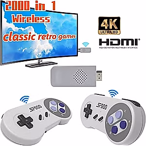 Retro Classic Game Console,Video Game System Built-in 926 NES Games with Dual 2.4G Wireless Controllers,16-Bit 4K HDMI Output,Rerto Toys Gifts.