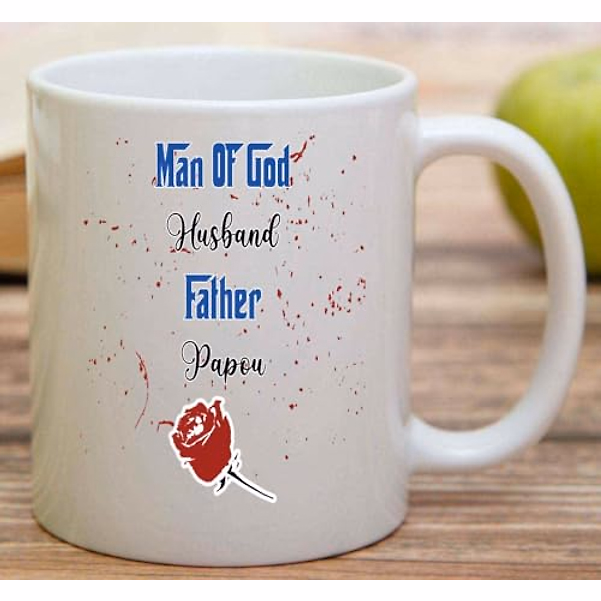 Christian Gift for Husband and Father - Prayers - Navy Multicolor Unisex Sweat - 11 Oz White Ceramic Coffee Mug