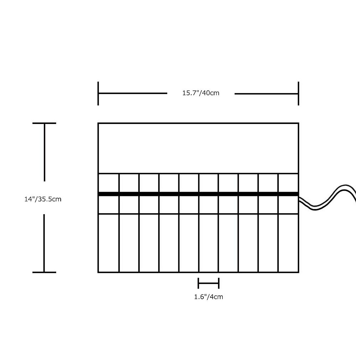 Canvas Roll Up Paint Brush Holder 20-Slot Artist Roll Makeup Brushes Case Pouch Bag Organizer Lightweight (Black)