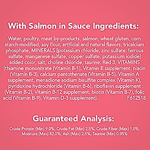 Purina Friskies Wet Cat Food, Shreds With Salmon in Sauce - (24) 5.5 oz. Cans