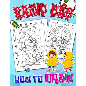 How to Draw Rainy Day: A Super Cute And Easy Step By Step Guide To Learn To Draw | Perfect Book For Young Artists | Birthday Gifts | White Elephants Gifts | Gag Gifts