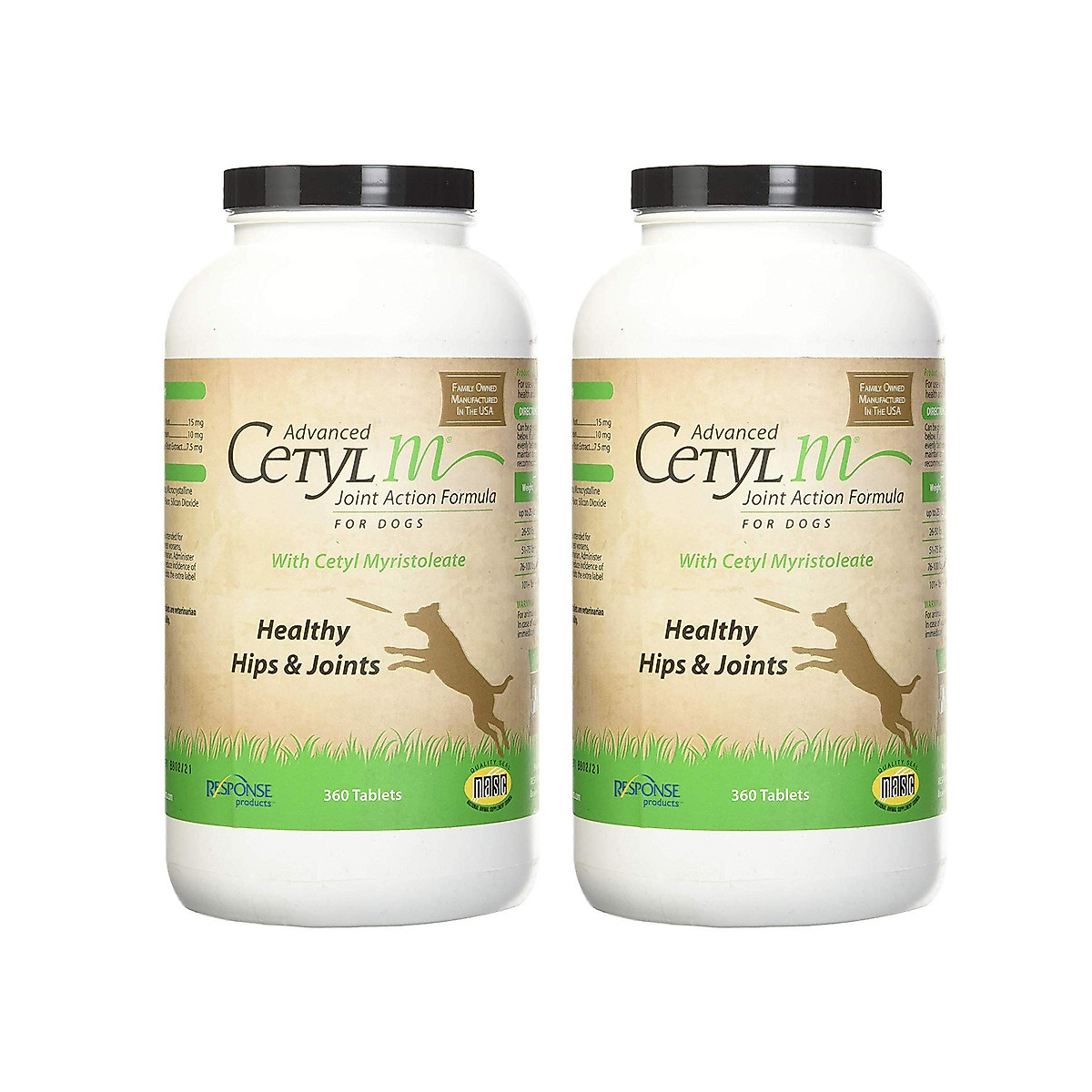 Cetyl M Advanced Dog Joint Action Tablets 360 Count, Pack of 2