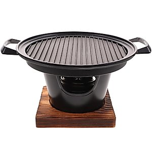 DOITOOL Portable Bbq Grill Japanese Hibachi Grill Indoor Outdoor Charcoal Grill Outdoor Grill Pan Roaster Nonstick Yakiniku Grill Portable Grill Outdoor Cooking Accessories Grilling Accessories