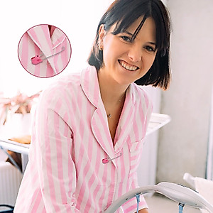 30 Pieces Baby Safety Diaper Pin with Plastic Head Animal Pattern 2.4 Inch Stainless Steel Kids Newborn Safety Pin with Lock Buckle, Random Patterns