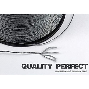 WellieSTR 3 Color 100% PE 4 Strands Braided Fishing Line - Each Color 500M(547 Yard) Premium Quality; Super Power; Cut Resistant - Gray/Yellow/Green