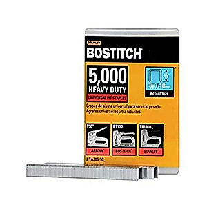 BOSTITCH Staples, Heavy Duty, Construction Grade, 3/8 x 2/5-Inch, 5000-Pack (BTA706-5C)
