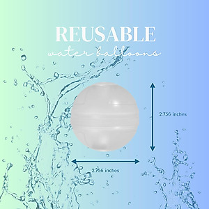 Glowing Reusable Water Balloons for Kids, Self Sealing Easy Quick Fill Water Balloons, Refillable Water Balloons Summer Outdoor Toys for Boys Girls, Outdoor Water Game Toys, RGB Glow In The Dark