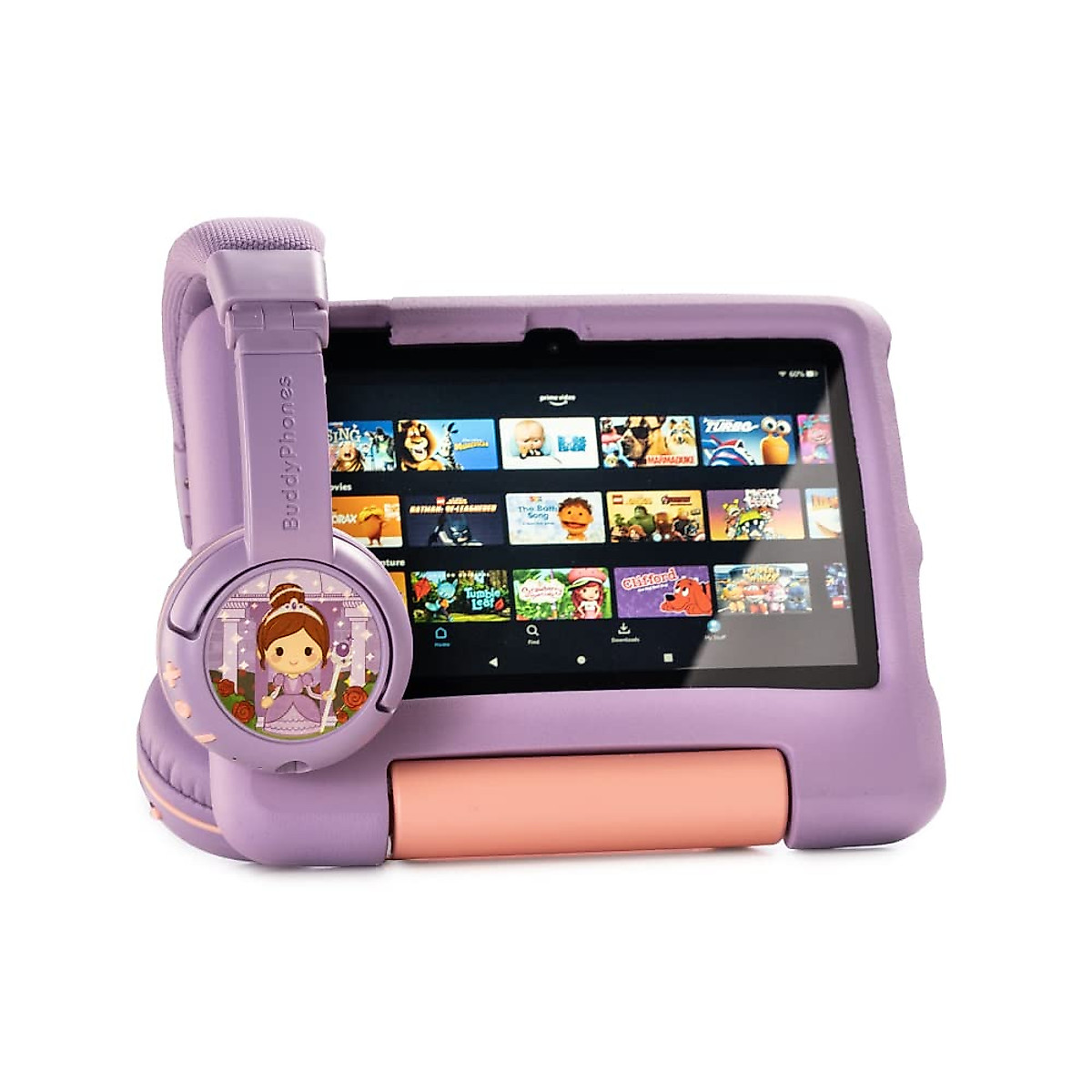 Made for Amazon Bluetooth Kids Headphones Age (3-7) | Purple